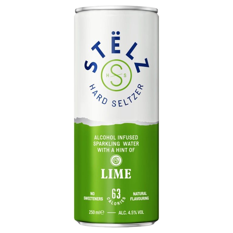 Stëlz Lime Blikjes Hard Seltzer Tray 12x Prijs 14,50 Aanbieding!